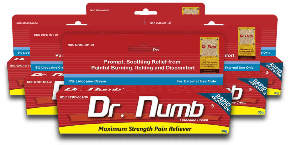 Dr. Numb 5% Lidocaine Topical Anesthetic Numbing Cream for Pain Relief ...